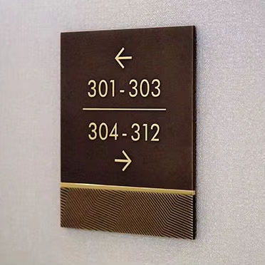 Custom Metal Plaque Wayfinding Signage for Resorts Malls & Parks-Indoor ...