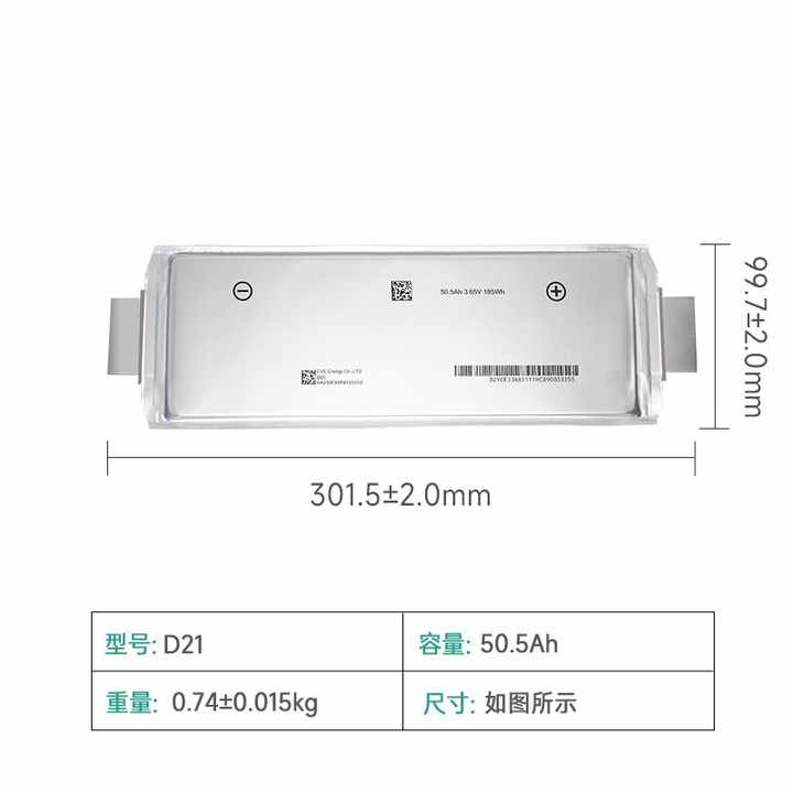 Rechargeable Lithium Ev E SK 55.6ah 50ah D21 D25 Soft Pack Battery Nmc ...