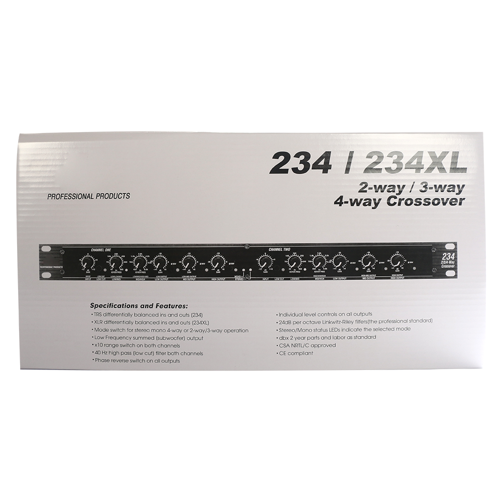 Geavanceerde oplossingen voor professionele crossover dbx 234xl behoeften