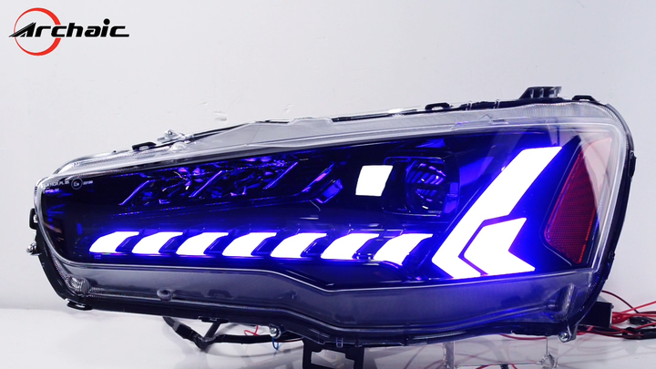 Archaic Head Lamp - Full LED Headlights for Mitsubishi Lancer Ex Evo ...