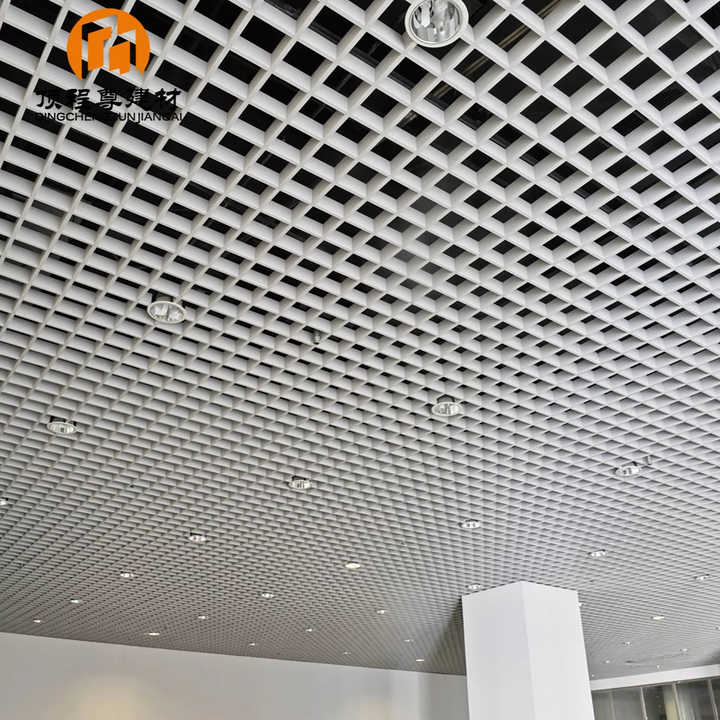 Modern Suspended Ceiling Open Cell Rectangle Ceil Fireproof Moisture ...