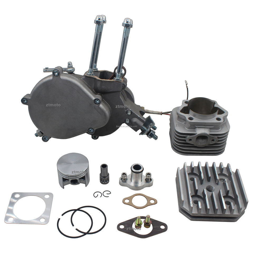 Two piece cylinder 52mm DIY ztmoto 85cc 2 stroke bike engines top part ...