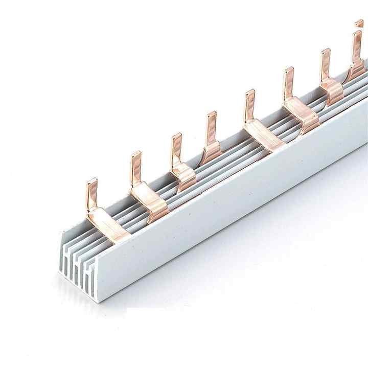 Comb Busbar Copper 100A 4P Pins For Mini Circuit Breaker Copper Busbar ...