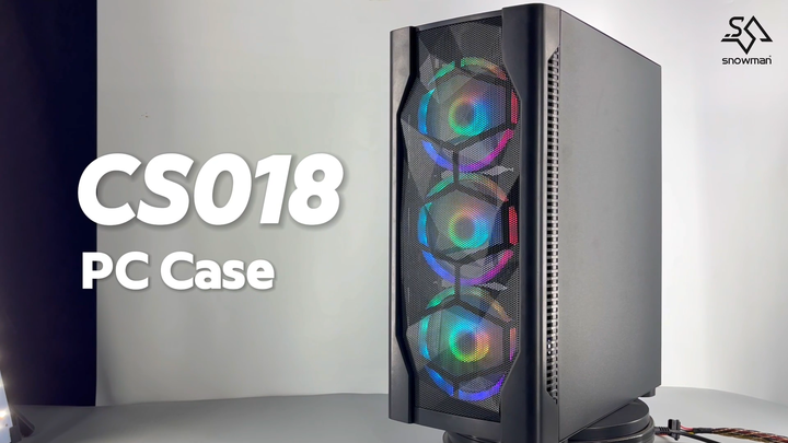 SNOWMAN Gaming PC Case - ATX ITX M-ATX Mid Tower Cabinet