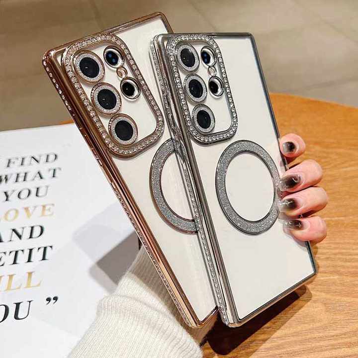 Plating Glitter Diamonds Mobile Case For Samsung S24 Ultra S23 S22 ...