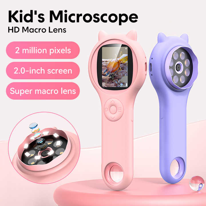 ANESOK 355 Kids Microscopes Toy Magnifying Glass Led Light Insect ...