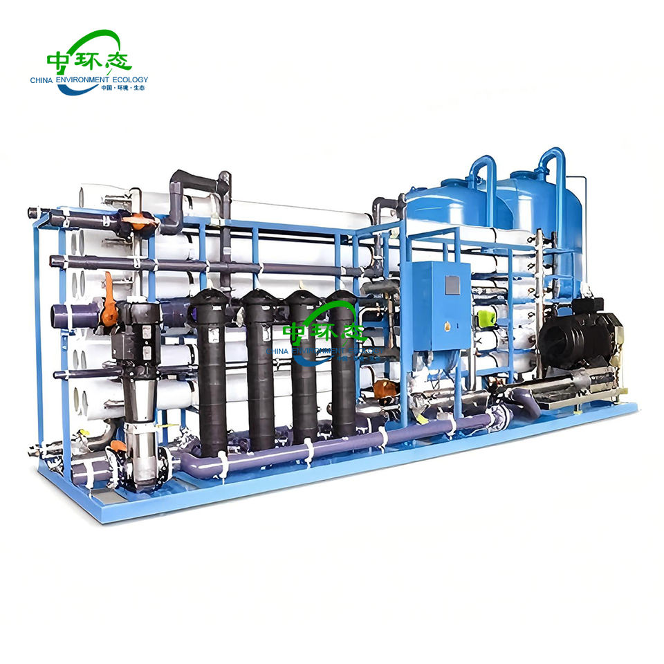 PLC Controlled Stainless Steel Salt Water Desalination System 2000L ...