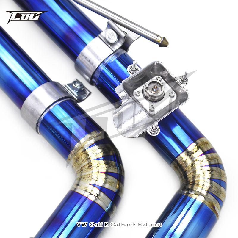 Auto Titanium Catback for VW GOLF R/MK8/8R 2.0T 2020-2024 Resonator ...
