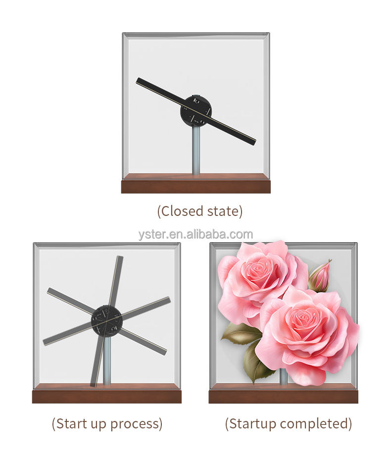 Naked Eye Stereo 3D Hologram Projector Rechargeable Battery Wi-Fi App ...