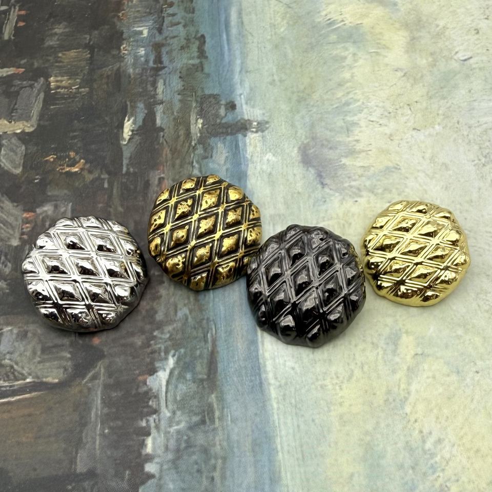 New Irregular Metal Shank Button for Style Blazer Knitted Sweater Coat ...