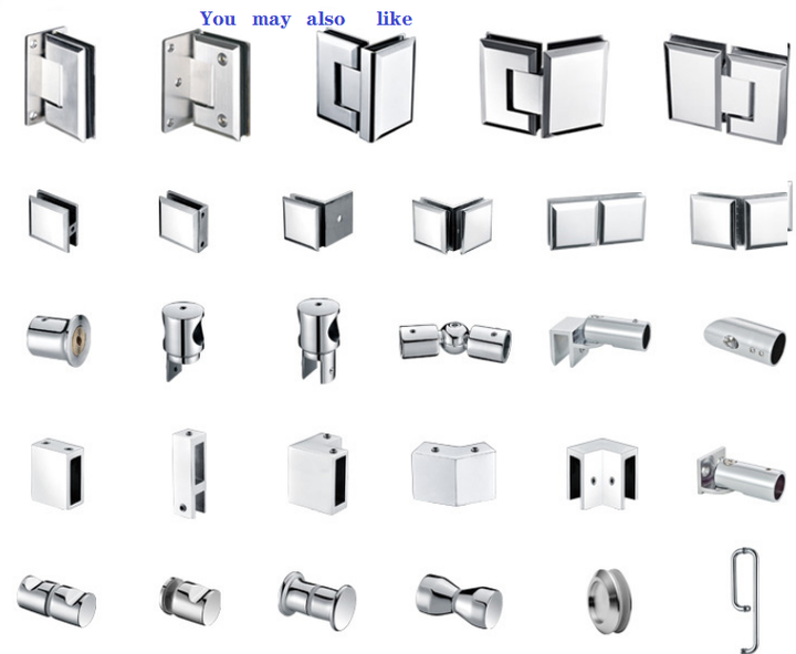 Round Tube Elbow Pipe Clamp Stainless Steel Glass Hinge Pivot Bathroom ...