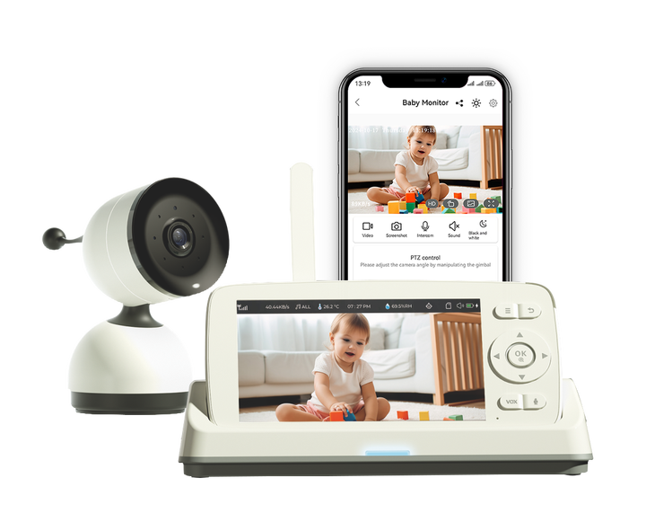 2 Million Pixels Baby Monitor - Clear Night Vision Security