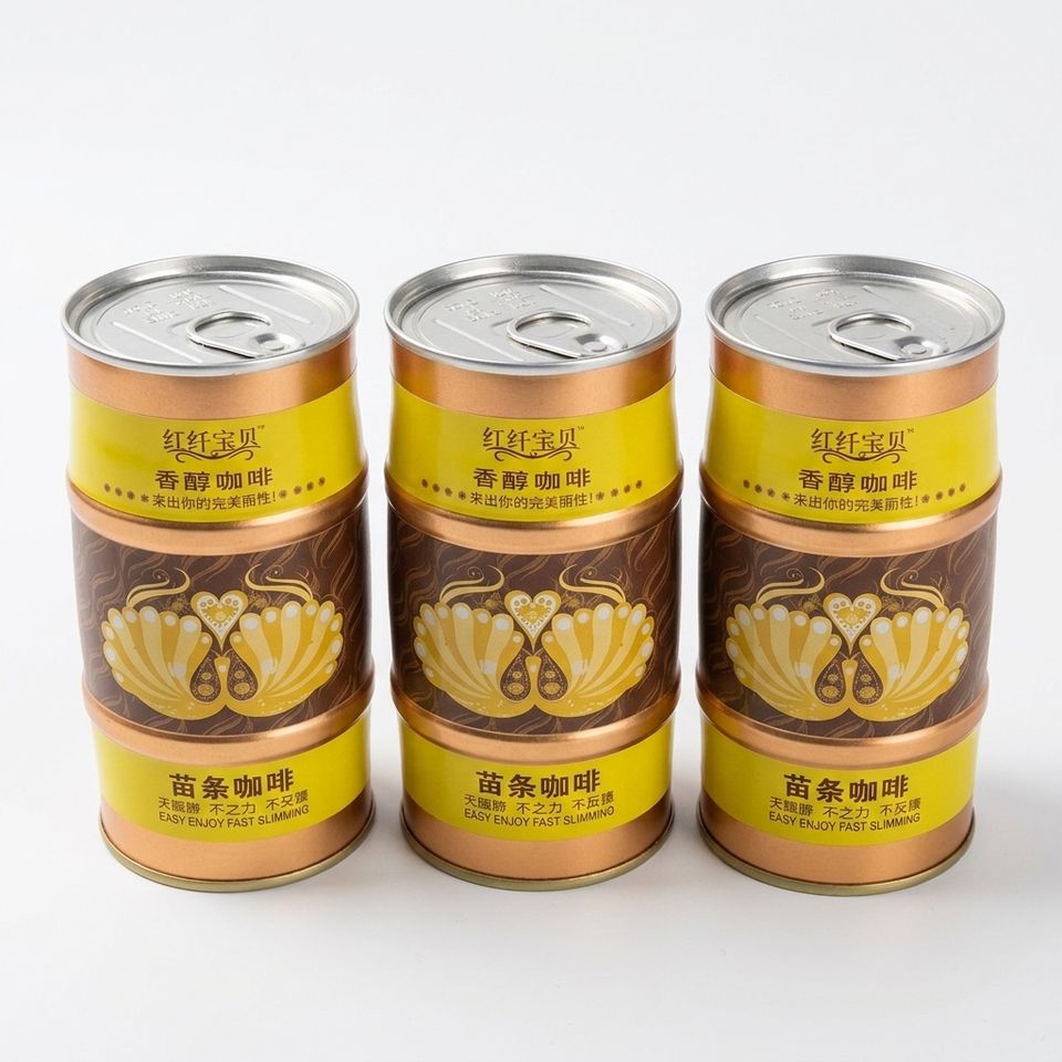 Customized Metal Can Printing Small Tea Coffee Metal Tin Coffee Can Tin ...