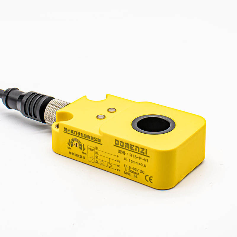 R03 24V Ring Metal Proximity Sensor Three-Wire Inductive PNP and Four ...