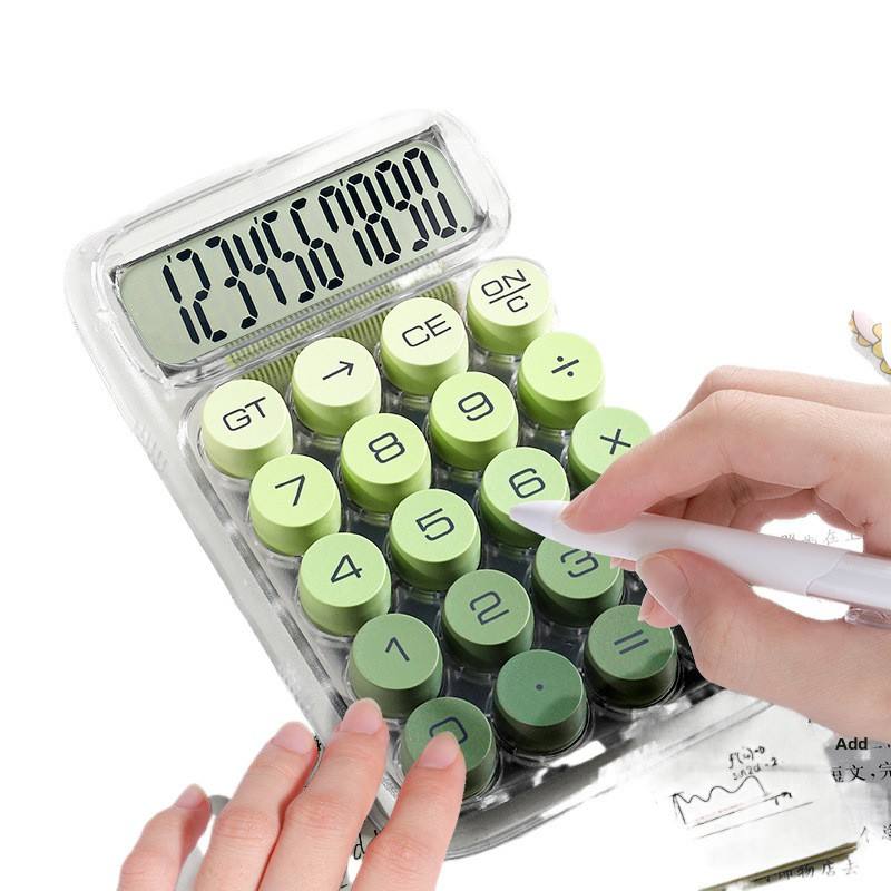 Transparent Plastic Calculator High-Aesthetic Design Cute Internet ...