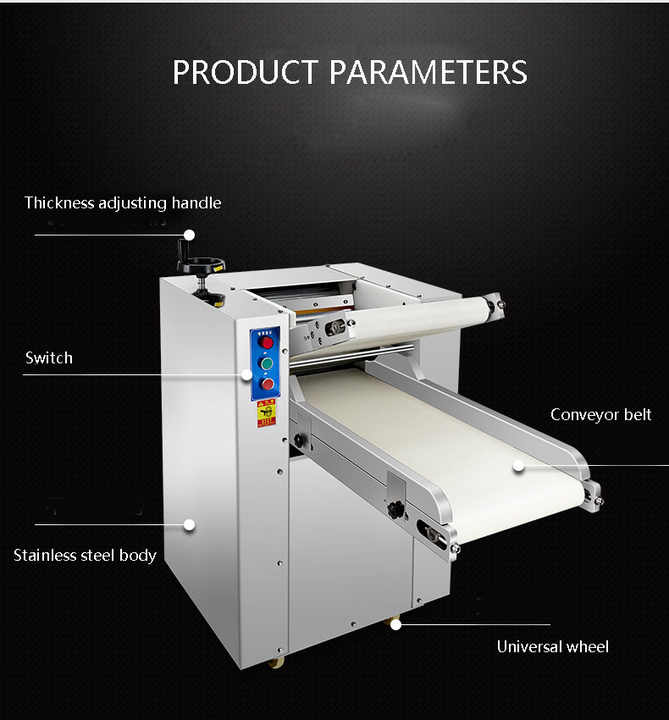 Factory Industrial Roti Bread Dough Flattener Pizza Dough Roller ...