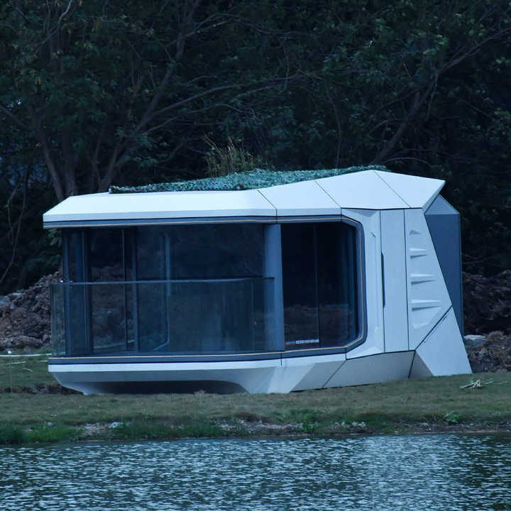 Cheap Mobile Prefabricated Glass Space Capsule House Prefab Custom ...