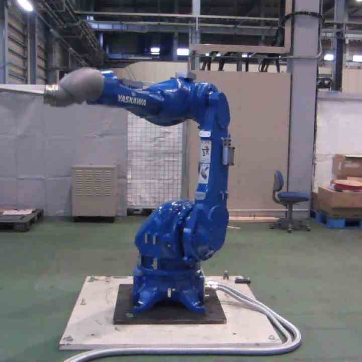 6 Axis Robotic Arm Painting Yaskawa MPX2600 With CNGBS Gun Cleaning ...