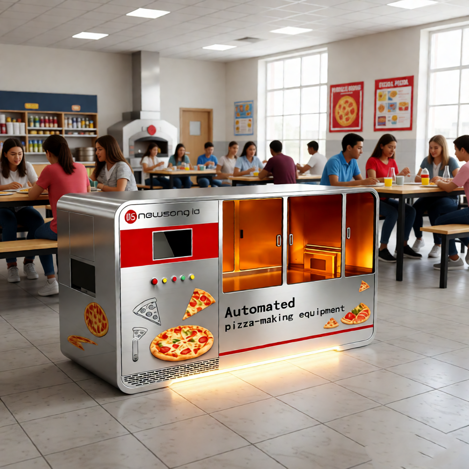 Electric Pizza Automatic Vending Machine-Touchscreen Ordering ...