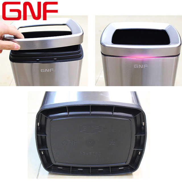 GNF 6L Open Top Stainless Steel Trash Bin for All Seasons