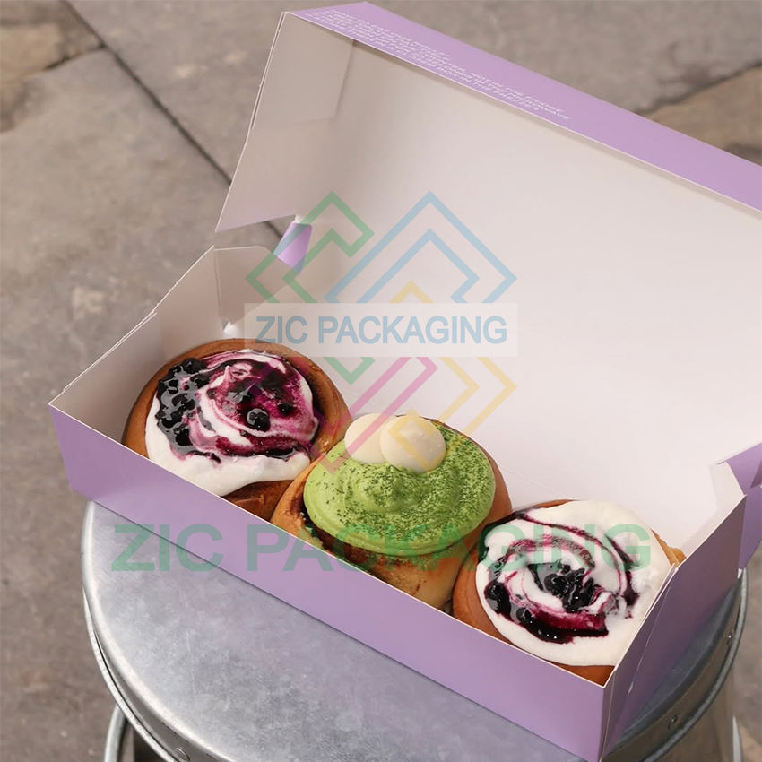 Customized Cinnamon Roll Box - Perfect for Bakery Packaging