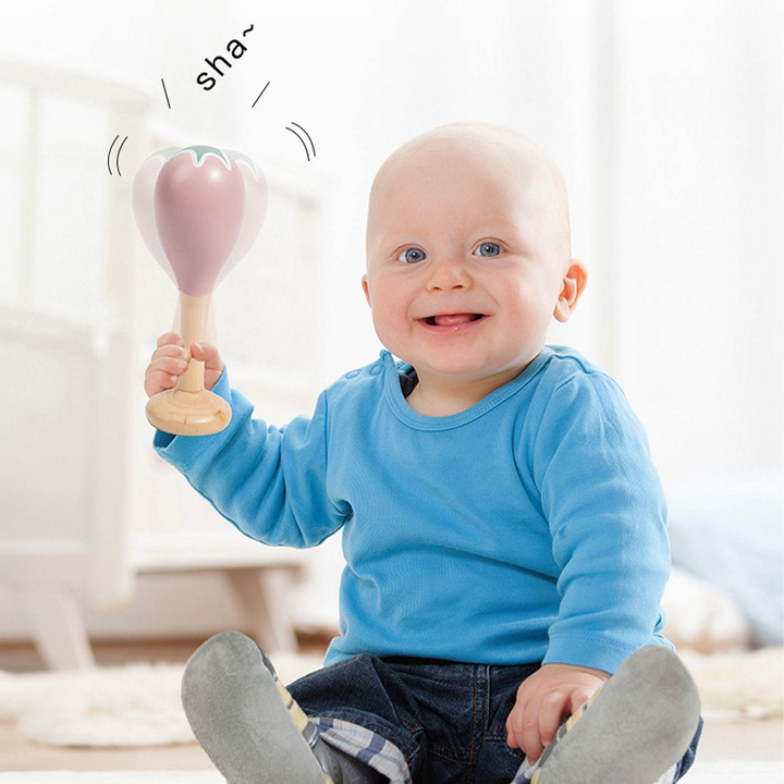 Musical Instrument Set Wooden Tambourine Wooden Infant Musical ...