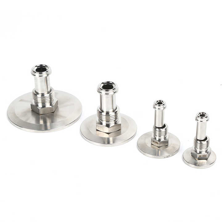 SS304 Stainless Steel VCR Adapter - KF16 to KF60 Flanges