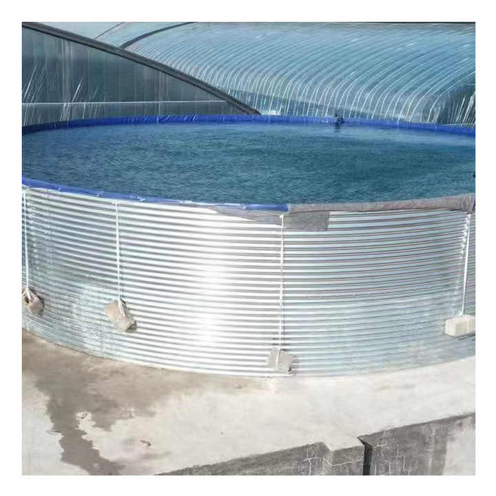 Galvanizee Steel Corrugated Water Tank Round Water tank for Big Fish ...