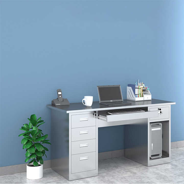 Modern Metal Steel Desk for Home Office - Durable & Stylish