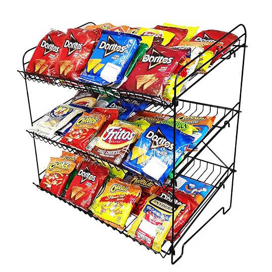 2024 Metal Wire Potato Chips Display Rack, Custom Lays Potato Chips ...