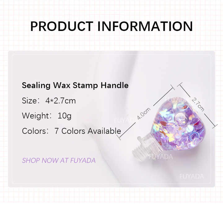 Wholesale Mini Cute Sealing Wax Stamp Fancy Plastic Handle with Flowing ...