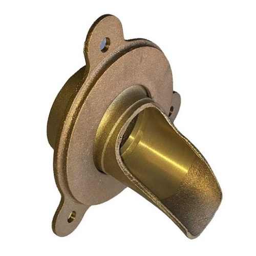 6 Inches Bronze Downspout Nozzle and Flange for Roof Drainage