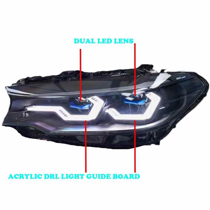 For BMW 5 Series M5 F90, G38, G31, G30 Laser Headlights, Dual-lens Dual ...