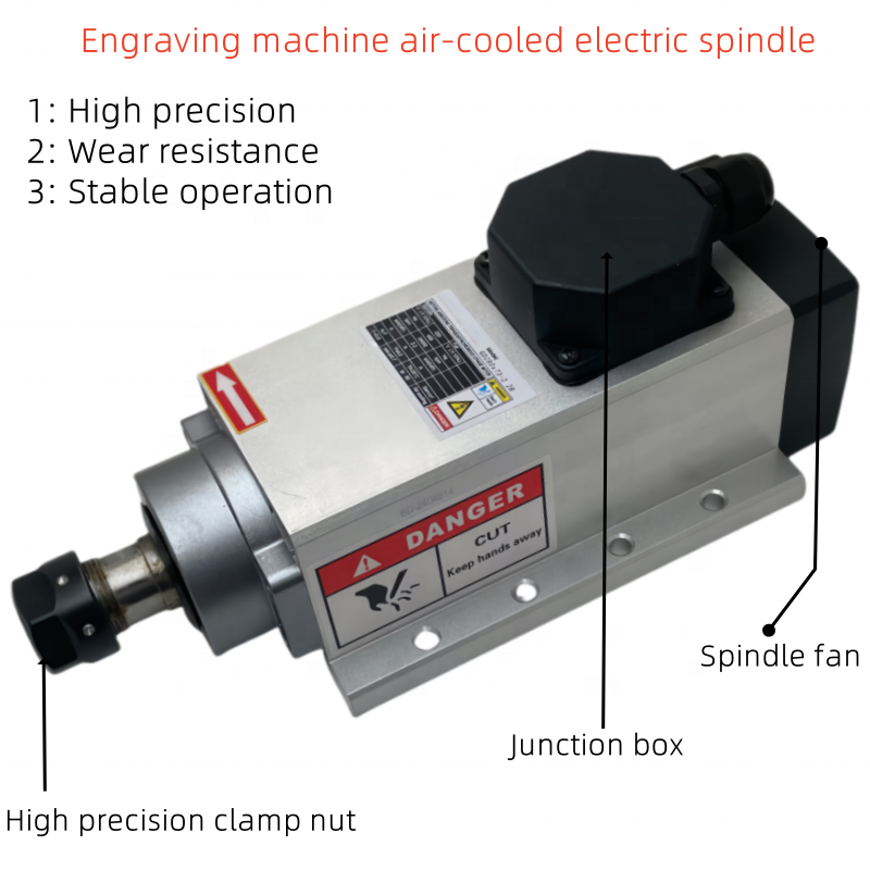 Robust Air Cooled CNC Spindle Motor - 2.2KW High Speed