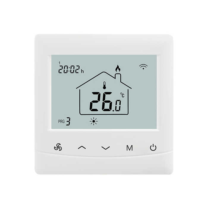 Modbus RS485 Protocol 3 Speed Fan Control Room Thermostat for 2-Pipe ...