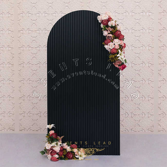 MCF Backdrop Black Wedding Ripple Backdrop Arch For Events Party ...
