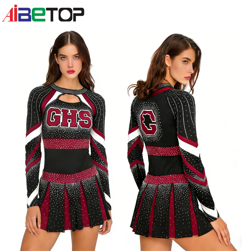 Cheerleading Teams Competition Cheerleaders Costumes Custom Long ...