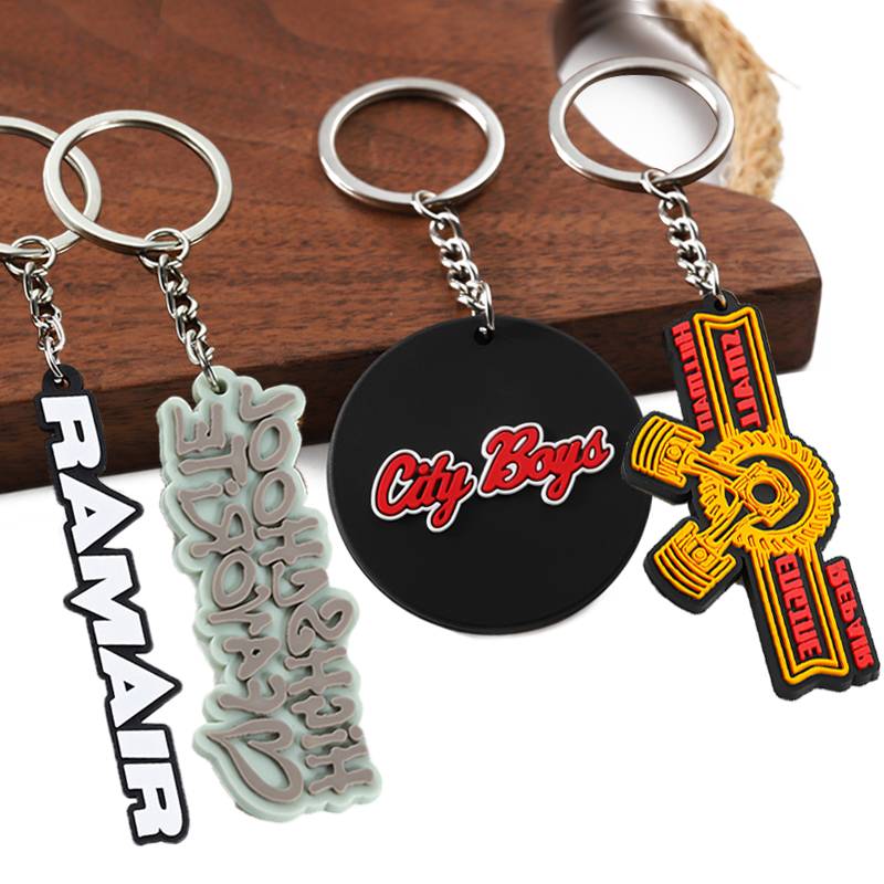 Custom Design 2D 3D Keyring Rubber Soft Pvc Plastic Silicone Key Chains ...