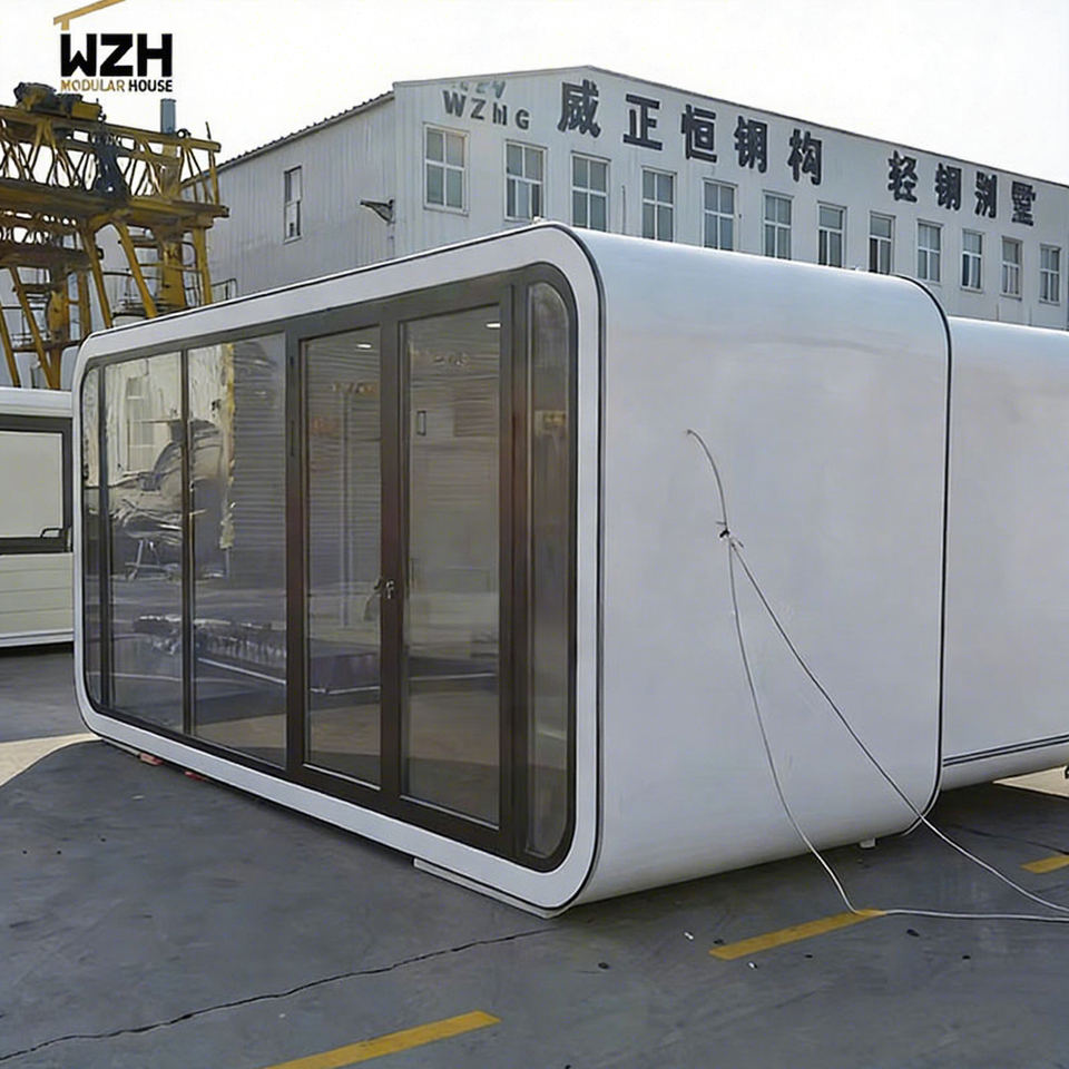 WZH Apple Cabin 40ft Postmodern Waterproof Fireproof Prefab Cabin Kit ...
