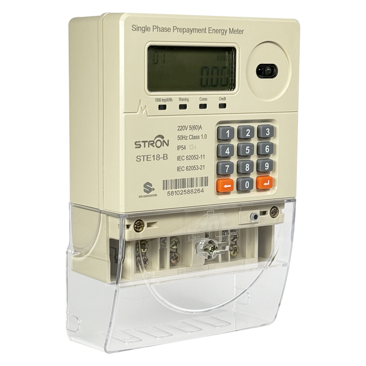 STE18-B Prepayment Energy Meter STS Standard Low Consumption Single Phase with Wireless ...
