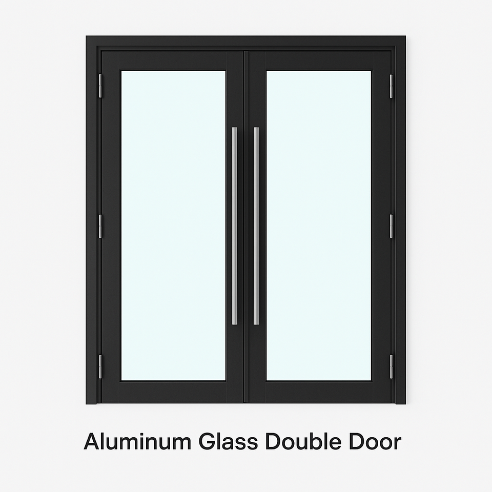 Certified Fire Rated Modern Glass Door Clear Vision Panel 60/90 Minutes ...