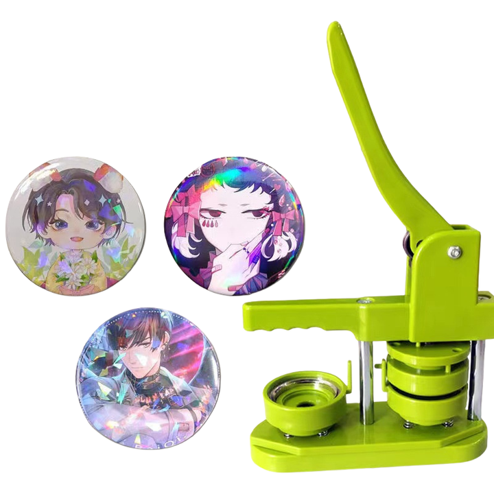 Manual Badge and Button Making Machine 25mm 32mm 37mm 44mm 58mm Metal ...