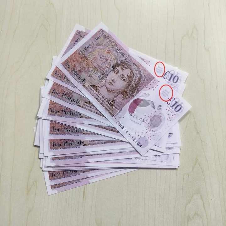 Realistic Polymer Novelty Prop Money UK 10 20 50 GBP Notes Wedding ...