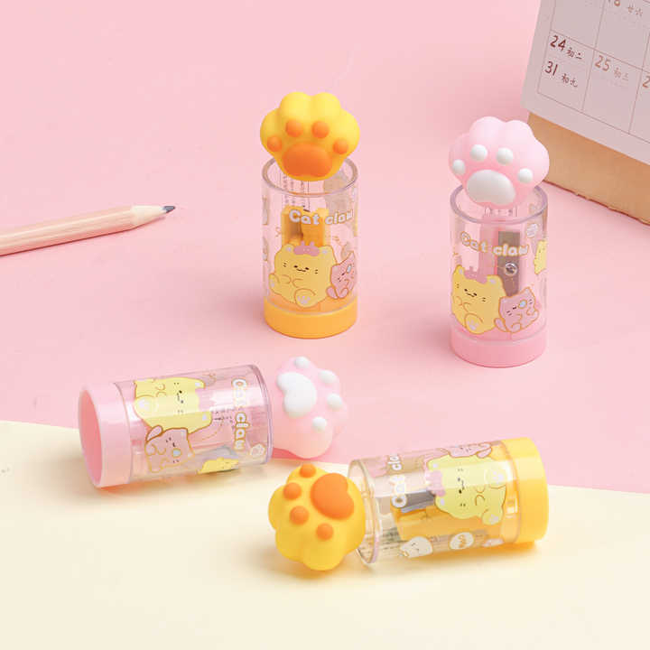 Cute Kawaii Cat Claw ShapSharpeners School Supplies Single Hole Pencil ...