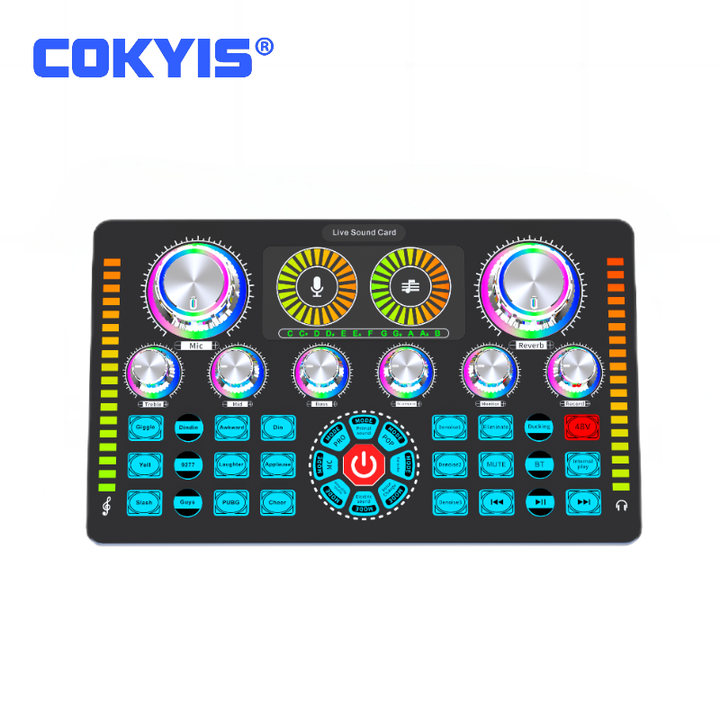 Q7 Live Sound Card Recording Studio Podcast Equipment Desktop Singing ...