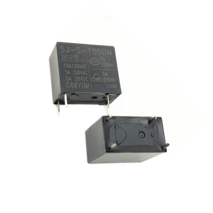 Original Sanyou Relay Sj-s-105dm Sj-s-112dm Sj-s124dm 12v 4pin 10a 5a ...