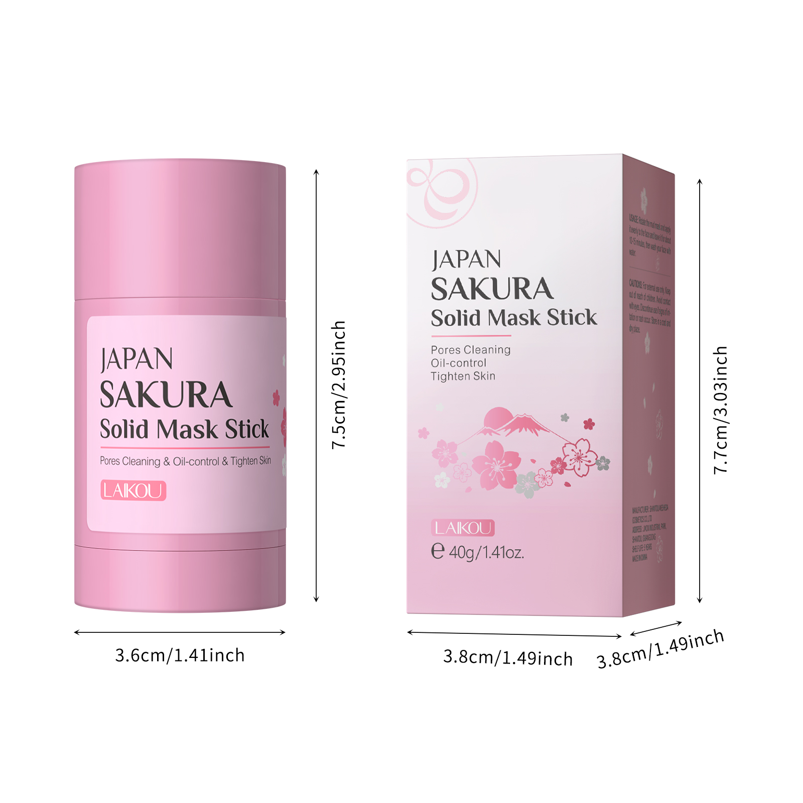 LAIKOU Japan Sakura Solid Mask Stick - Deep Cleaning Face Mask
