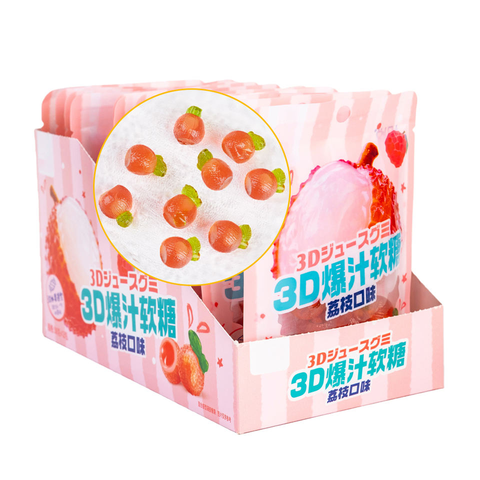 Hot Sale 3D Juice Gummy Candy Cartoon Shape Fruity Flavor Custom ...