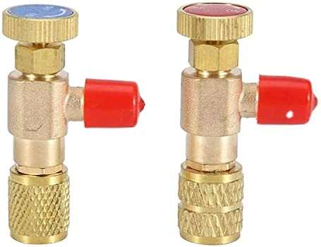 R410A R22 Refrigerant Charging Valve Liquid Safety Adapter Flow Control Ball Valve for Air ...