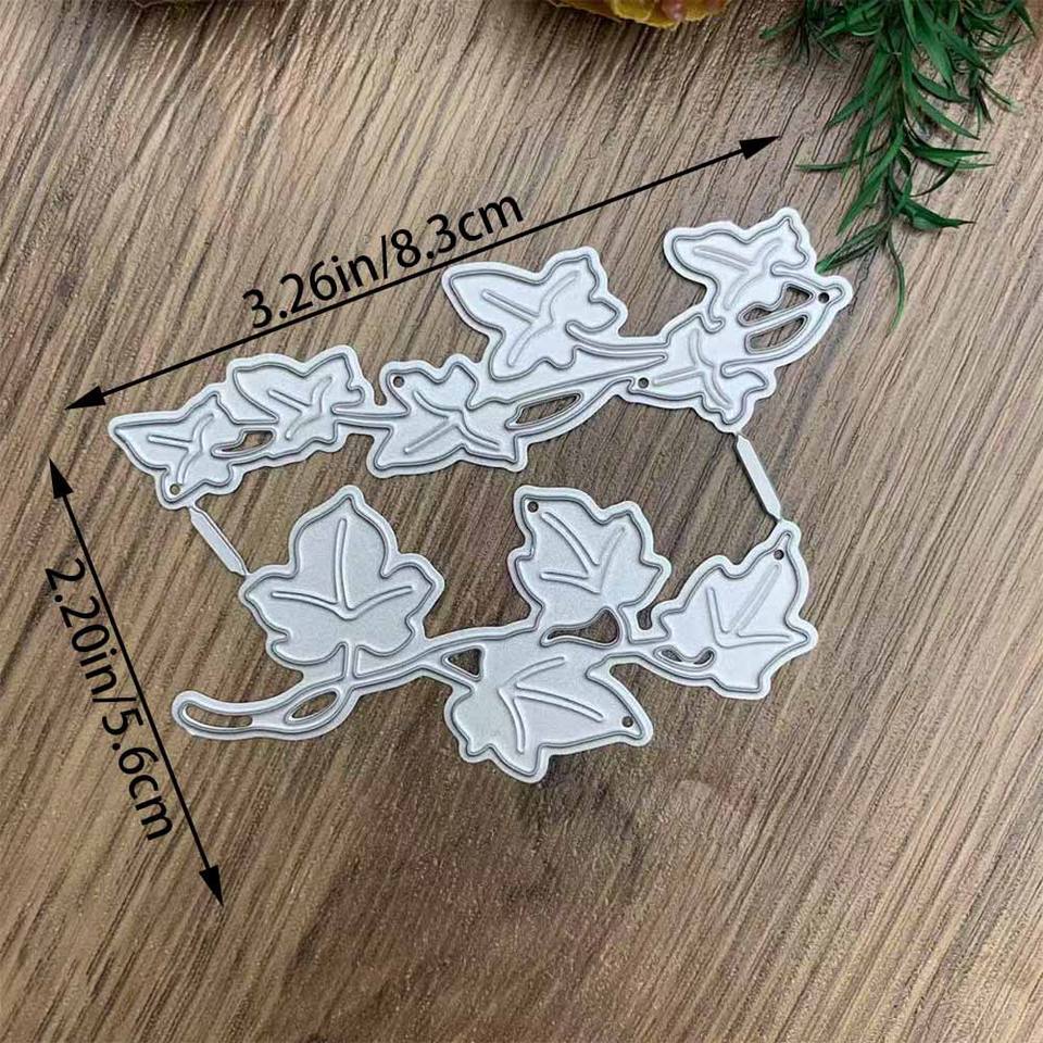 Maple Leaf Cutting Die Carbon Steel Scrapbooking Die Hardware Etched ...
